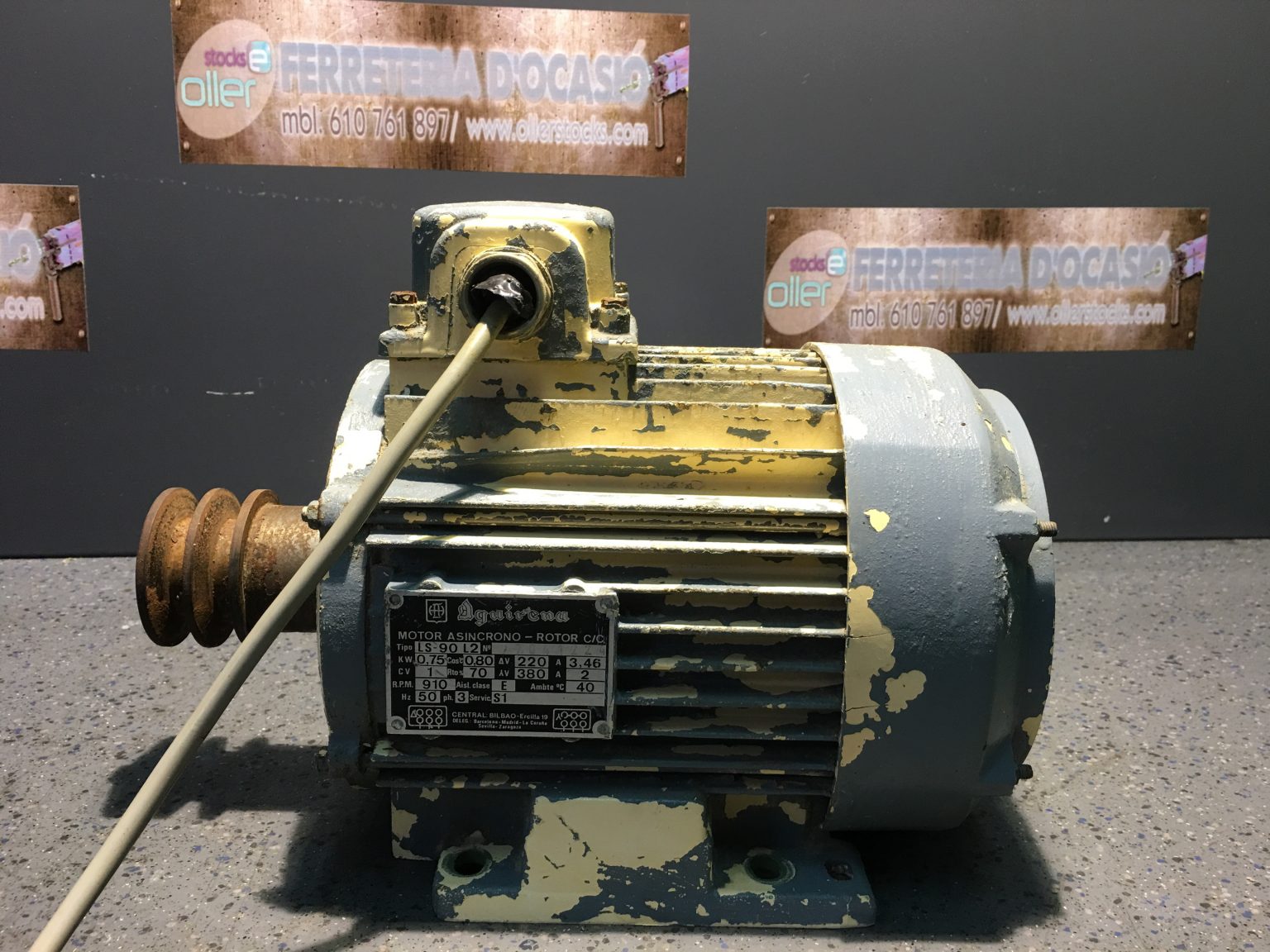 MOTOR ASINCRONO–ROTOR C/C TRIFASICO - Oller Stocks