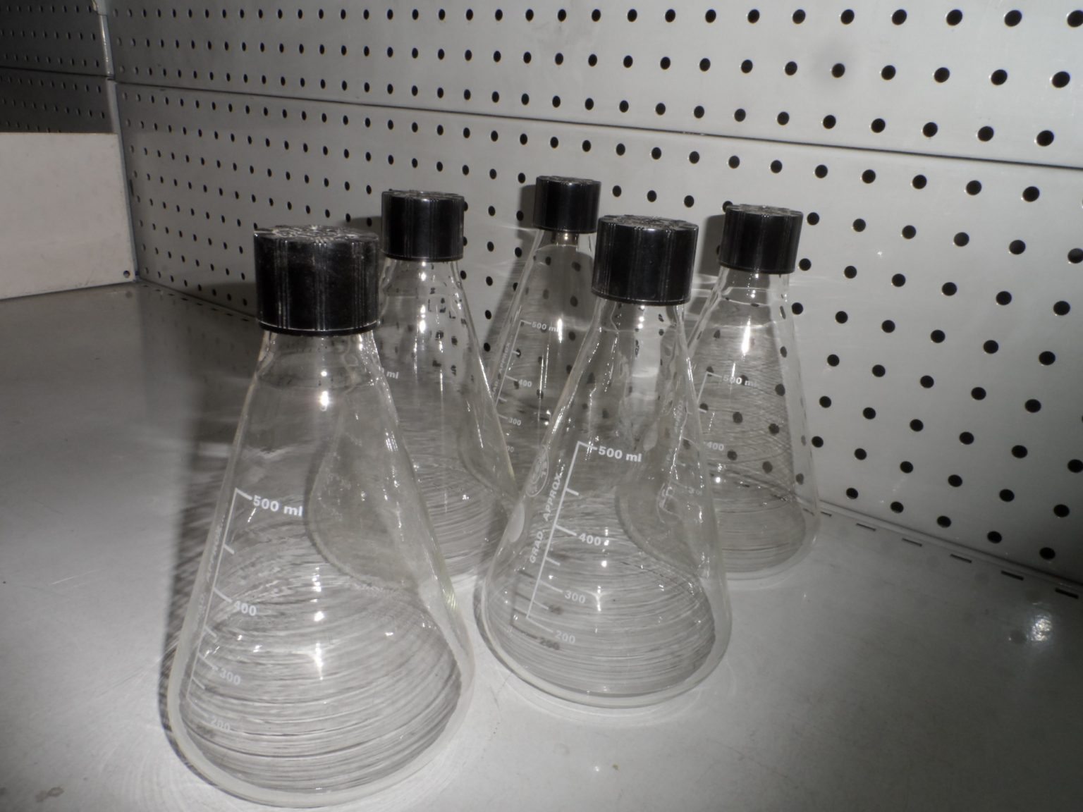 BOTELLA CÓNICA DE CRISTAL DE LABORATORIO - Oller Stocks