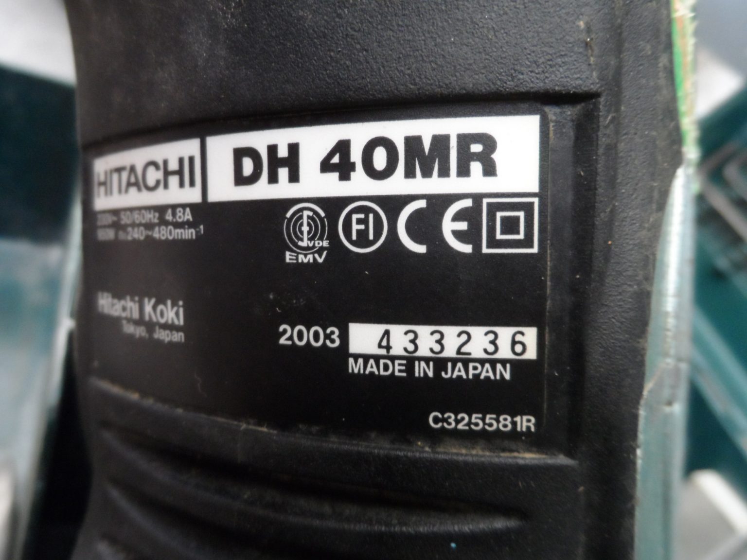 MARTILLO COMBINADO SDS MAX HITACHI DH40MR - Oller Stocks