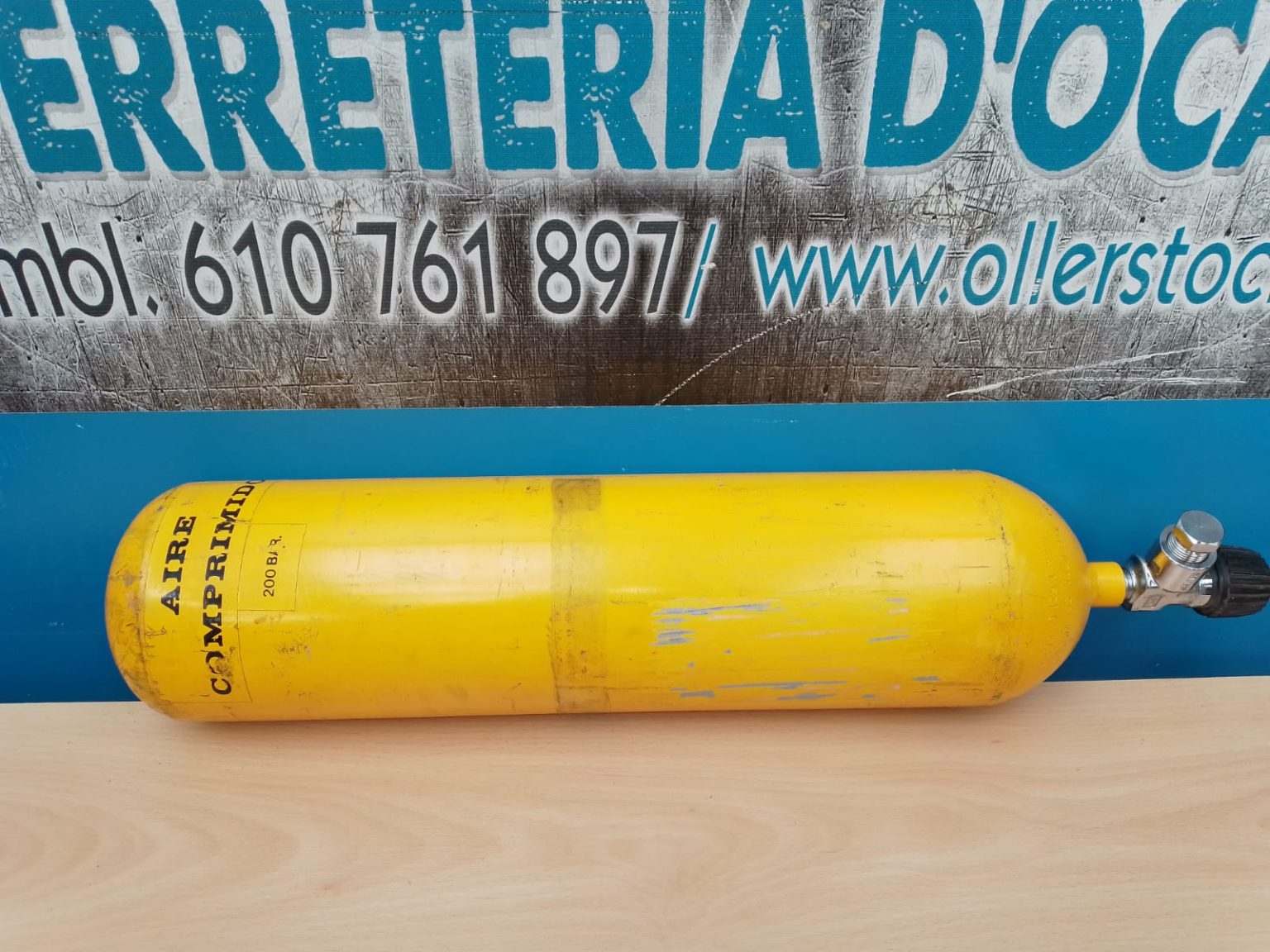 BOTELLA AIRE COMPRIMIDO DRÄGER 7L 200 BAR - Oller Stocks