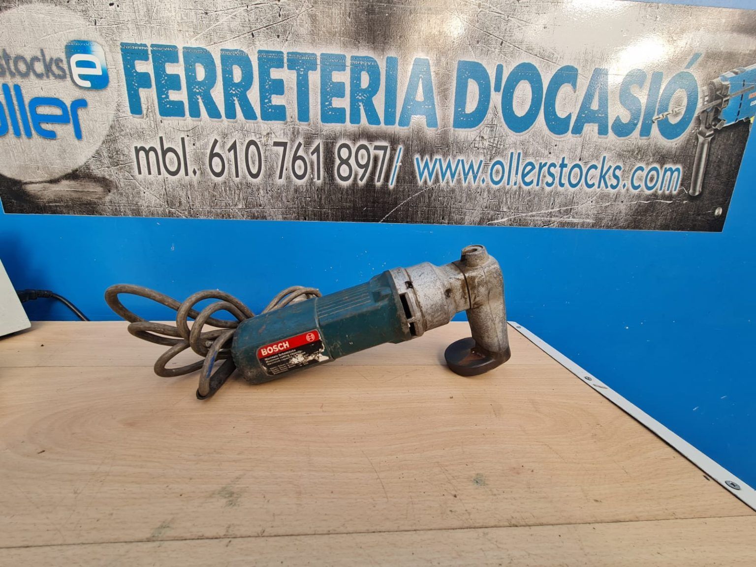 CORTADORA CIZALLA ELÉCTRICA BOSCH CHAPA HASTA 2.8MM - Oller Stocks