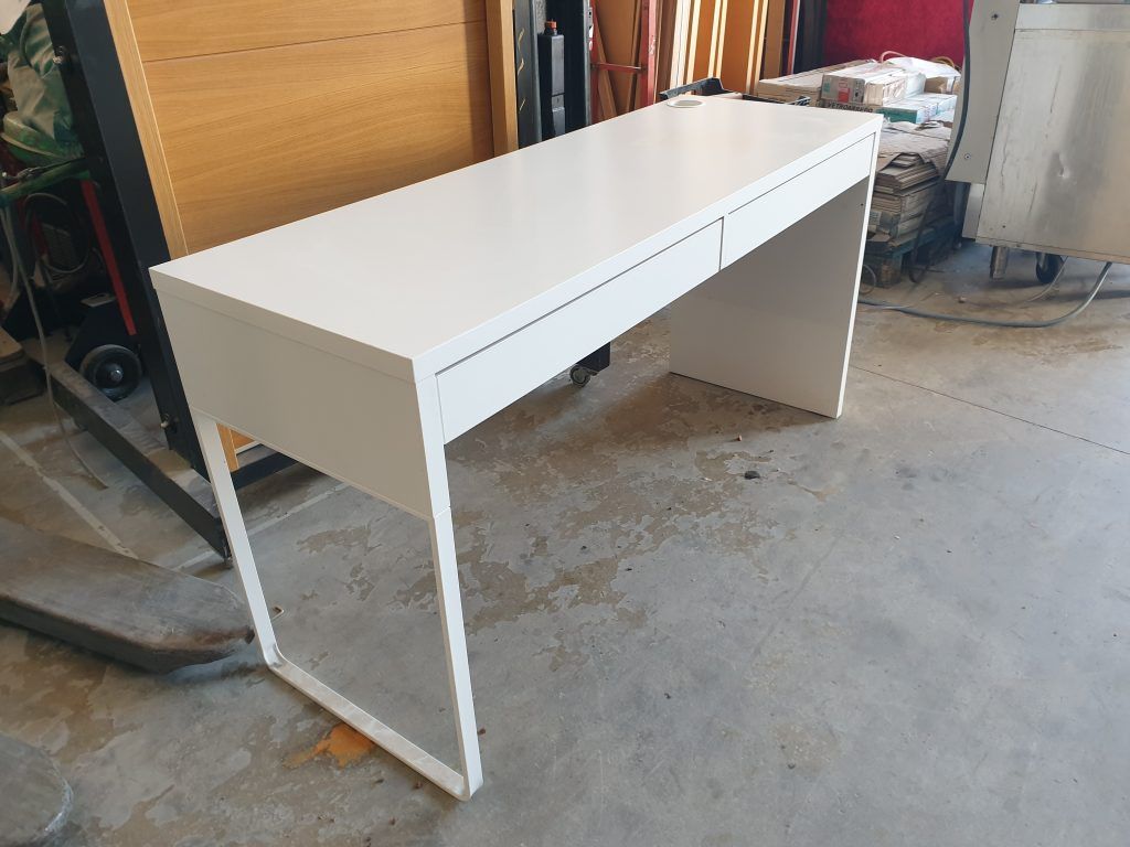ESCRITORIO BLANCO 2 CAJONES 75x142x50cm - Oller Stocks