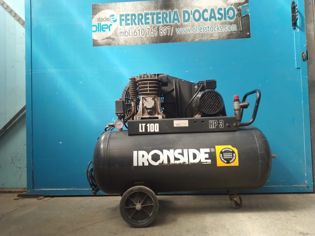 COMPRESOR DE AIRE IRONSIDE LT100 HP3 - Oller Stocks